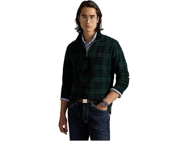 (取寄) ラルフローレン メンズ ロング スリーブ ハーフ ジップ プルオーバー Polo Ralph Lauren men Long Sleeve Half Zip Pullover Blackwatch Plaid