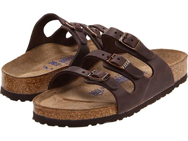 (取寄) ビルケンシュトック レディース フロリダ ソフト フットベッド - レザー Birkenstock women  Florida Soft Footbed - Leather Habana Oiled Leather