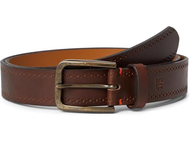 (取寄) ジョンストン&マーフィー メンズ アニバーサリー ブローグ レザー ベルト Johnston & Murphy men 175th Anniversary Brogue Leather Belt Brown