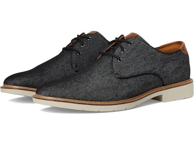 (取寄) フローシャイム メンズ ヘリントン キャンバス プレーン トゥ オックスフォード Florsheim men Florsheim Herington Canvas Plain Toe Oxford Black