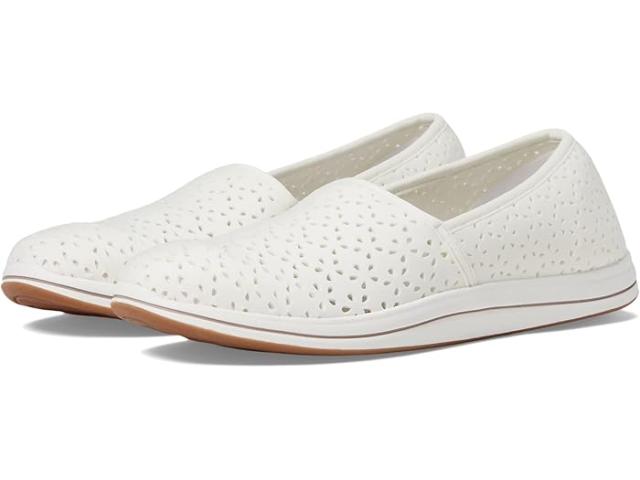 (取寄) クラークス レディース ブリーズ エミリー Clarks women Breeze Emily White Textile