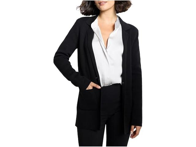 (取寄) ニックゾー レディース ピティート エレガント ニット ブレーザー NIC+ZOE women Petite Elegant Knit Blazer Black Onyx