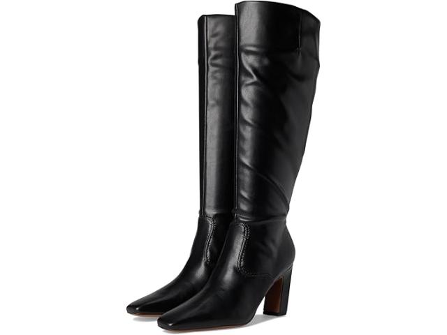 (取寄) フランコ サルト レディース - ワイド カーフ Franco Sarto women Bowman - Wide Calf Black Stretch