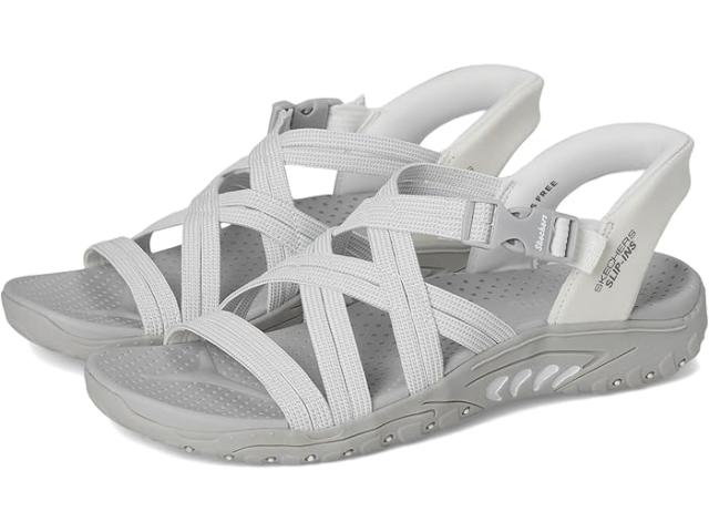 (取寄) スケッチャーズ レディース レゲエ - モーニング ライト SKECHERS women Reggae - Morning Light White/Gray