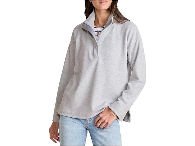 (取寄) ヴィンヤードヴァインズ レディース 1/4 ジップ Vineyard Vines women Calmwater 1/4 Zip Ultimate Grey