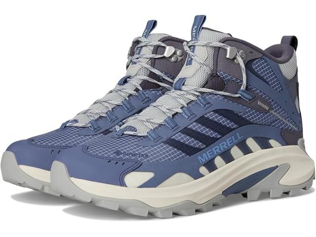 (取寄) メレル メンズ モアブ スピード 2 ミッド GTX Merrell men Moab Speed 2 Mid GTX Indigo