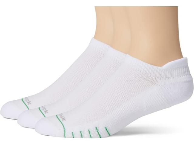 (取寄) ユーロソックス エース シルバー ノー ショー タブ 3-パック Eurosock Ace Silver No Show Tab 3-Pack White