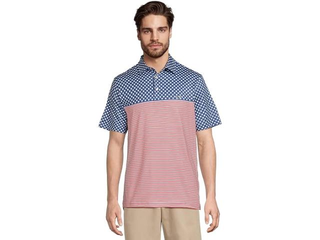 (取寄) ヴィンヤードヴァインズ メンズ ブラッドリー ストライプ サンカティ ポロ Vineyard Vines men Bradley Stripe Sankaty Polo Stars & Stripes