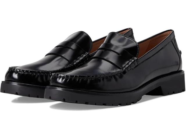 (取寄) コールハーン レディース トリーナ ラグ ローファーズ Cole Haan women Treena Lug Loafers Black Box Leather