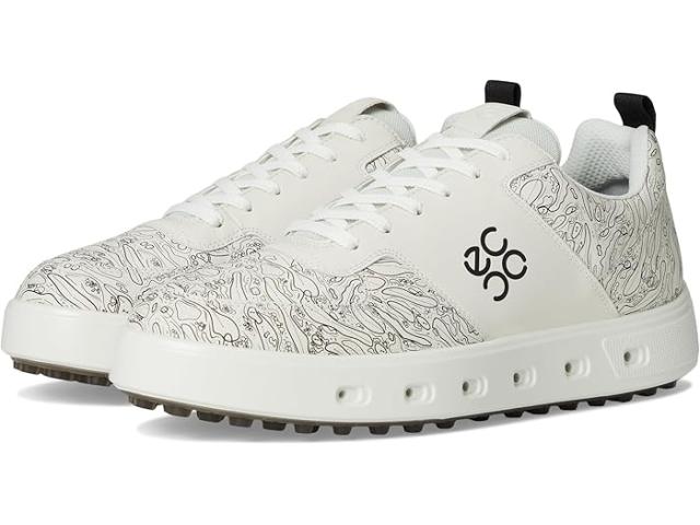 (取寄) エコー ゴルフ メンズ ストリート 720 Ds ゴアテックス ウォータープルーフ ゴルフ シューズ ECCO Golf men Street 720 DS GORE-TEX Waterproof Golf Shoe White