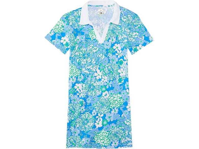 (取寄) リリー ピュリッツァー キッズ レディース ミニ オールデン ドレス (トドラー/リトル キッズ/ビッグ キッズ) Lilly Pulitzer Kids women Mini Alden Dress (Toddler/Little Kids/Big Kids) Sunwashed Blue Plumes In Bloom