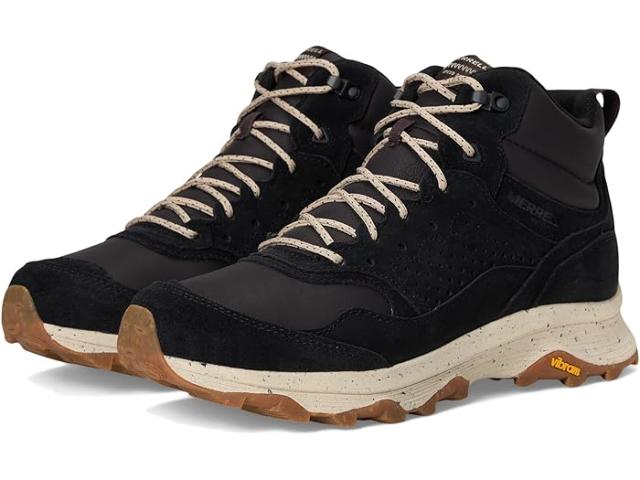 (取寄) メレル メンズ スピード ソロ ミッド ウォータープルーフ Merrell men Speed Solo Mxd Mid Waterproof Black/Dark Moss