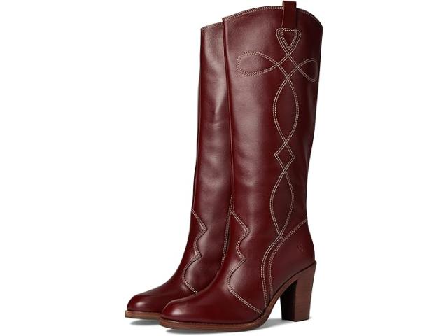 (取寄) フライ レディース コリーン トール デコ ステッチ Frye women Corinne Tall Deco Stitch Cranberry