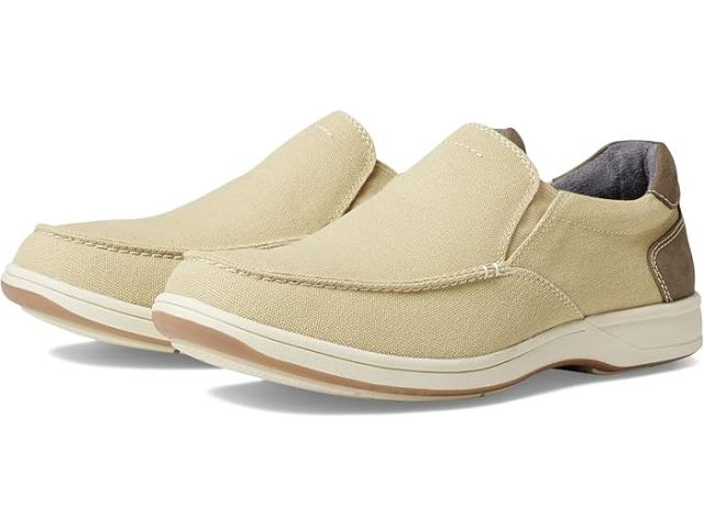 (取寄) フローシャイム メンズ レイクサイド キャンバス モック トゥ スリッポン Florsheim men Lakeside Canvas Moc Toe Slip-On Sand Canvas