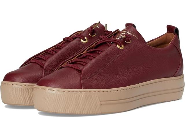 (取寄) ポールグリーン レディース フェイ スニーカー Paul Green women Faye Sneakers Wine Leather