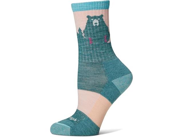 (取寄) ダーンタフバーモント レディース ベアー タウン ミクロ クルー ライトウェイト ウィズ クッション Darn Tough Vermont women Bear Town Micro Crew Lightweight with Cushion Quartz