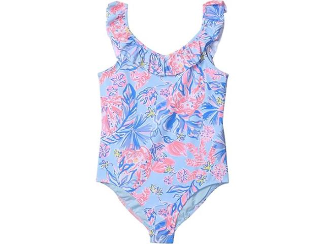 (取寄) リリー ピュリッツァー キッズ ガールズ スイムスーツ Upf 50+ (トドラー/リトル キッズ/ビッグ キッズ) Lilly Pulitzer Kids girls Janah Swimsuit Upf 50+ (toddler/Little Kids/Big Kids) Multi Elephant Splash