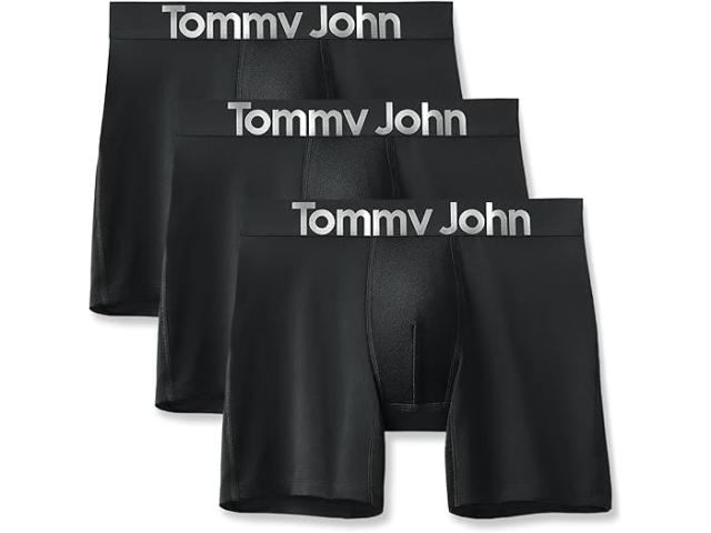 (取寄) トミー ジョン メンズ 3-パック 360 スポーツ ミクロ ボクサー ブリーフ  John men  John 3-Pack 360 Sport Micro Boxer Brief Black