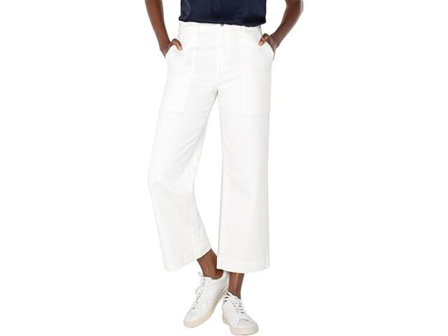 (取寄) リバプールロサンゼルス レディース ストライド ハイライズ ワイド レッグ クロップ ウィズ パッチ ポケッツ Liverpool Los Angeles women Stride High-rise Wide Leg Crop With Patch Pockets Bone White