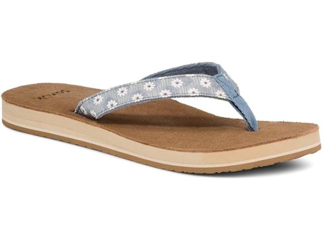 (取寄) サヌーク レディース ハッピー プレーサー デイジー Sanuk women Sanuk Happy Placer Daisy White Daisy