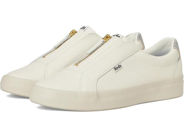 (取寄) ケッズ レディース パシュート ジップ Keds women Pursuit Zip Egret/Black Leather