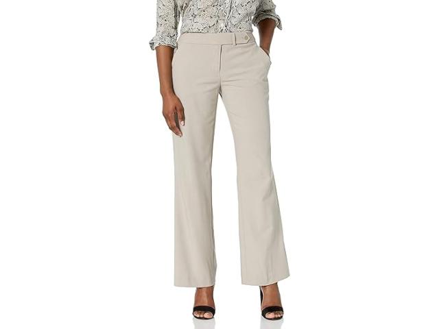 (取寄) カルバンクライン レディース ウィメンズ ピティート クラシック フィット ラックス パンツ   women Women's Petite Classic Fit Lux Pant Khaki