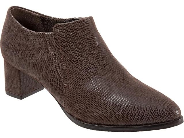 (取寄) トロッターズ レディース キーガン Trotters women Keegan Dark Brown Lizard Leather