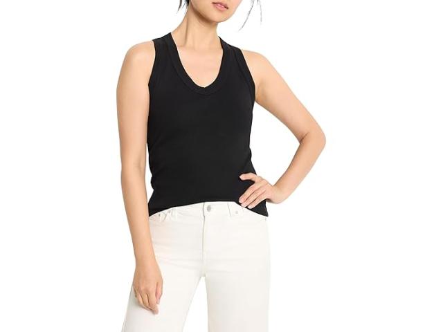 (取寄) ニックゾー レディース スリーブレス V-ネック タンク NIC+ZOE women Sleeveless V-Neck Tank Black Onyx 1