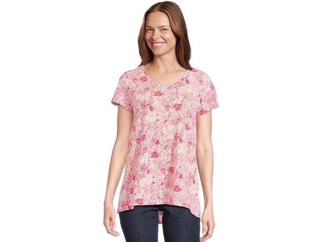 (取寄) リリー ピュリッツァー レディース エッタ スクープ ネック Lilly Pulitzer women Etta Scoop Neck Raspberry Rouge Animal Magnetism