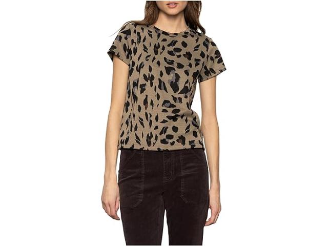 (取寄) サンクチュアリ レディース ダブル ニット パーフェクト ティー Sanctuary women Double Knit Perfect Tee Winter Leopard