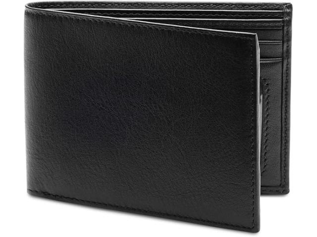 (取寄) ボスカ メンズ ナッパ ヴィテッロ コレクション - エグゼクティブ Id ウォレット Bosca men Nappa Vitello Collection - Executive ID Wallet Black Leather