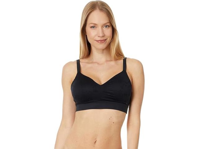 (取寄) トミー ジョン レディース セカンド スキン コンフォート レース トライアングル ブラレット  John women Second Skin Comfort Lace Triangle Bralette Black