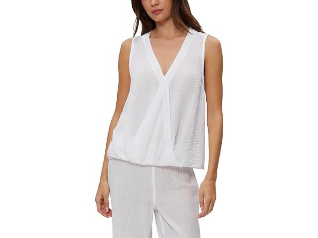 (取寄) マイケル スターズ レディース ケイト サープリス タンク Michael Stars women Kate Surplice Tank White