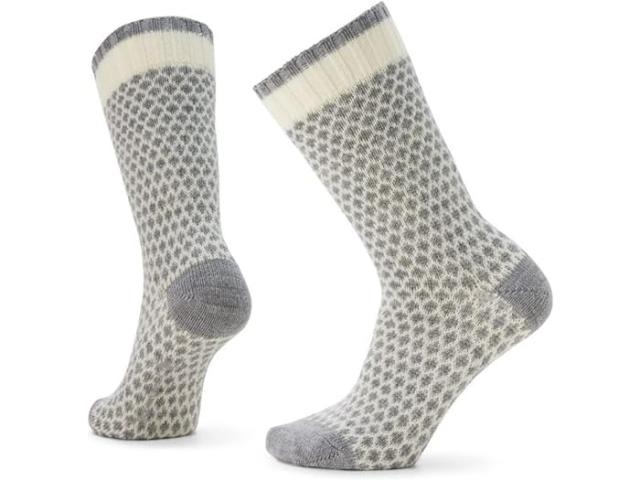 (取寄) スマートウール レディース エブリデイ ポップコーン ポルカ ドット クルー ソックス Smartwool women Everyday Popcorn Polka Dot Crew Socks Natural