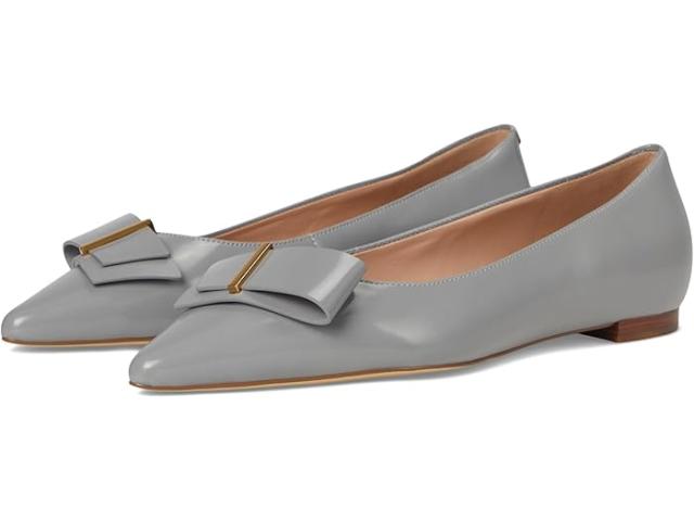 (取寄) コールハーン レディース フェリシア ボウ バレエ フラッツ Cole Haan women Felicia Bow Ballet Flats Frost Gray Box Leather