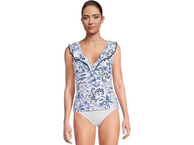 (取寄) トミーバハマ レディース テラゾ タイル ラッフル タンキニ  Bahama women Terrazzo Tile Ruffle Tankini Mountain Bluebell