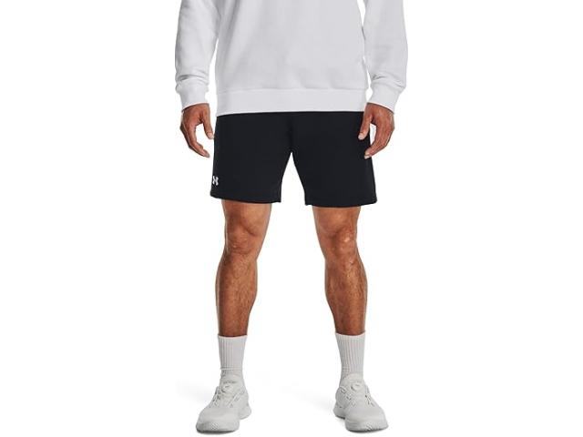 (取寄) アンダーアーマー メンズ ライバル フリース ショーツ Under Armour men Rival Fleece Shorts Black/White