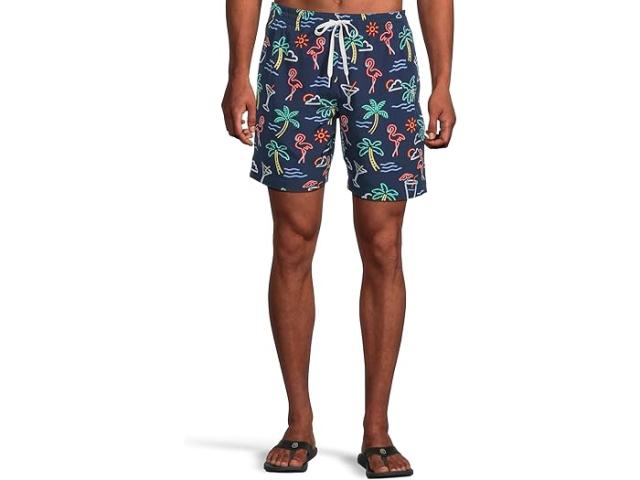 (取寄) チャビーズ メンズ ザ ネオン ライト ライン スイム Chubbies men The Neon Lights 7