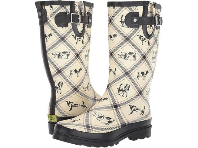 (取寄) ウエスタンチーフ レディース プリンテッド トール レイン ブーツ Western Chief women Printed Tall Rain Boot Country Cows