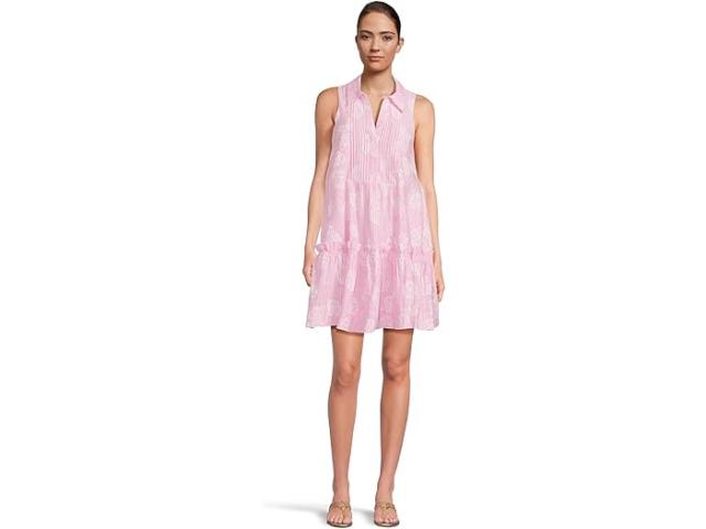(取寄) リリー ピュリッツァー レディース ケイリン スリーブレス Lilly Pulitzer women Caylinn Sleeveless Popove Conch Shell Pink Pigment Printed Secret Stripe