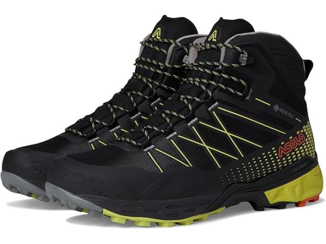 (取寄) アゾロ メンズ タホ ミッド Gtx Asolo men Tahoe Mid GTX Black/Safety Yellow