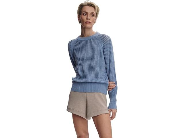 (取寄) バーリー レディース クレイ ニット スウェット Varley women Clay Knit Sweat Rain Blue