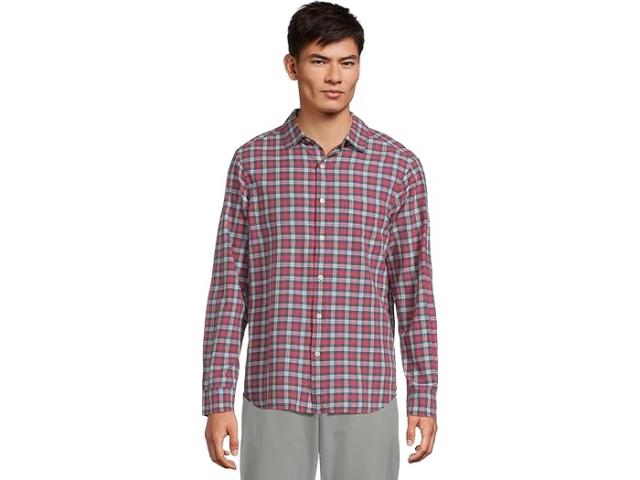 (取寄) ヴィンヤードヴァインズ メンズ オーバールック プレイド ブリージー シャツ Vineyard Vines men Overlook Plaid Breezy Shirt Sailors Red