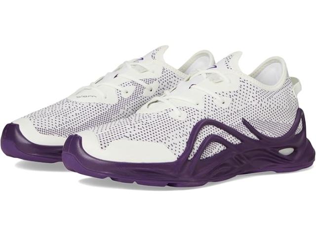 (取寄) エコー スポーツ レディース バイオム インフィニット テキスタイル ニット ファッション ファッション スニーカー ECCO Sport women Biom Infinite Textile Knit Fashion Fashion Sneaker Bright White/Imperial Purple