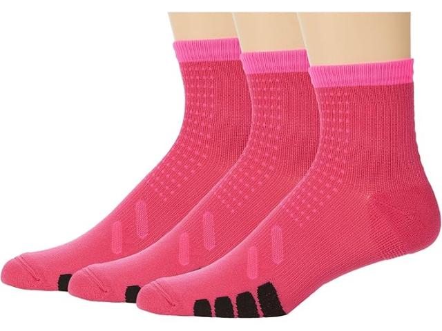 (取寄) ユーロソックス バイク クオーター コンプレッション 3-パック Eurosock Bike Quarter Compression 3-Pack Pink