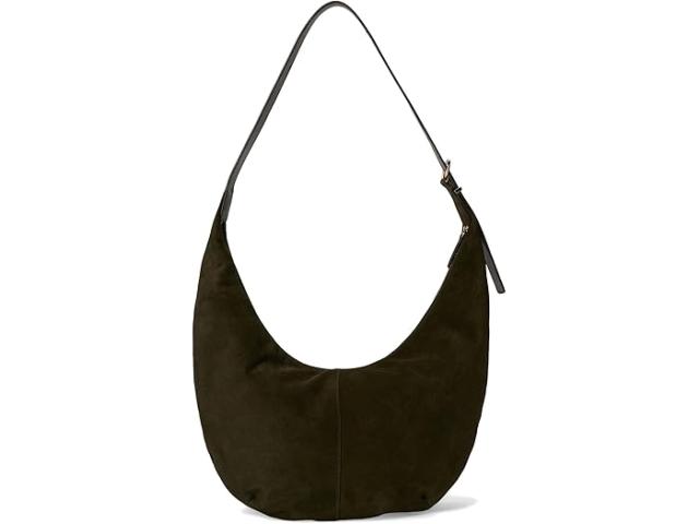 (取寄) メイドウェル レディース スエード エッセンシャル カーブ ショルダー バッグ Madewell women Suede Essentials Curve Shoulder Bag Loden