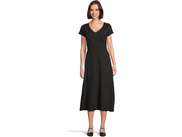 (取寄) トードアンドコー レディース ロゼ ミディ ショート スリーブ ドレス Toad&Co women Rose Midi Short Sleeve Dress Black