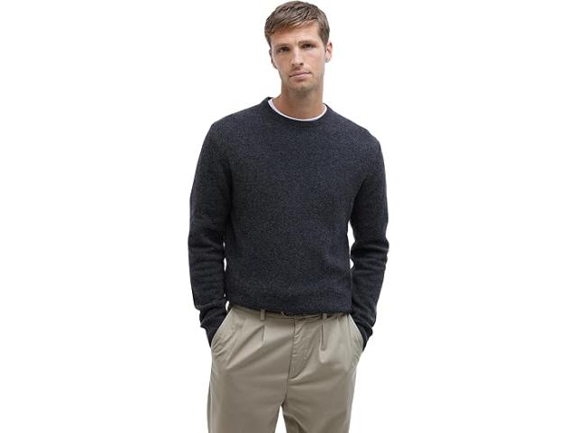 (取寄) バブアー メンズ エッセンシャル パッチ クルー Barbour men Essential Patch Crew Charcoal