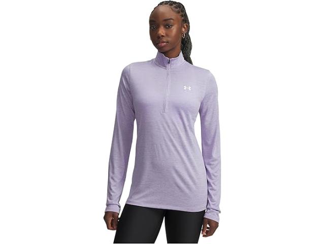 (取寄) アンダーアーマー レディース テック 1/4 ジップ ツイスト Under Armour women Tech 1/4 Zip Twist Transparent/White