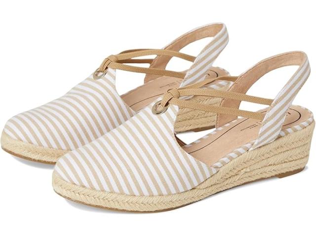 (取寄) ライフストライド レディース ケネディ LifeStride women Kennedy Tan/White Linen Stripe